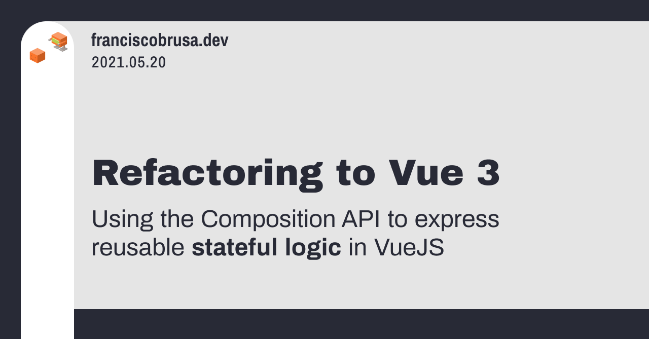 Refactoring To Vue 3 9198